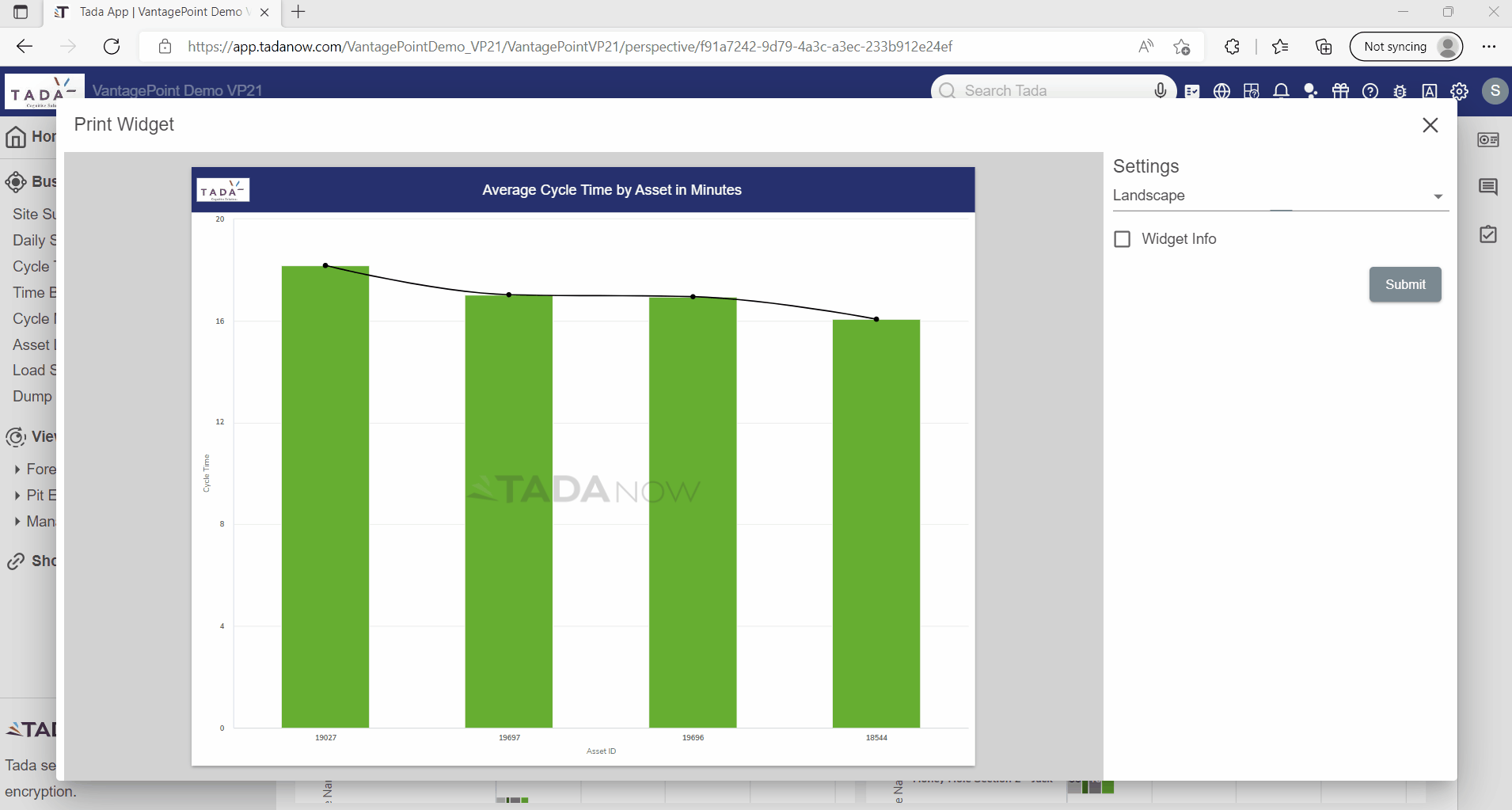 Widget Print – Tada Cognitive Solutions